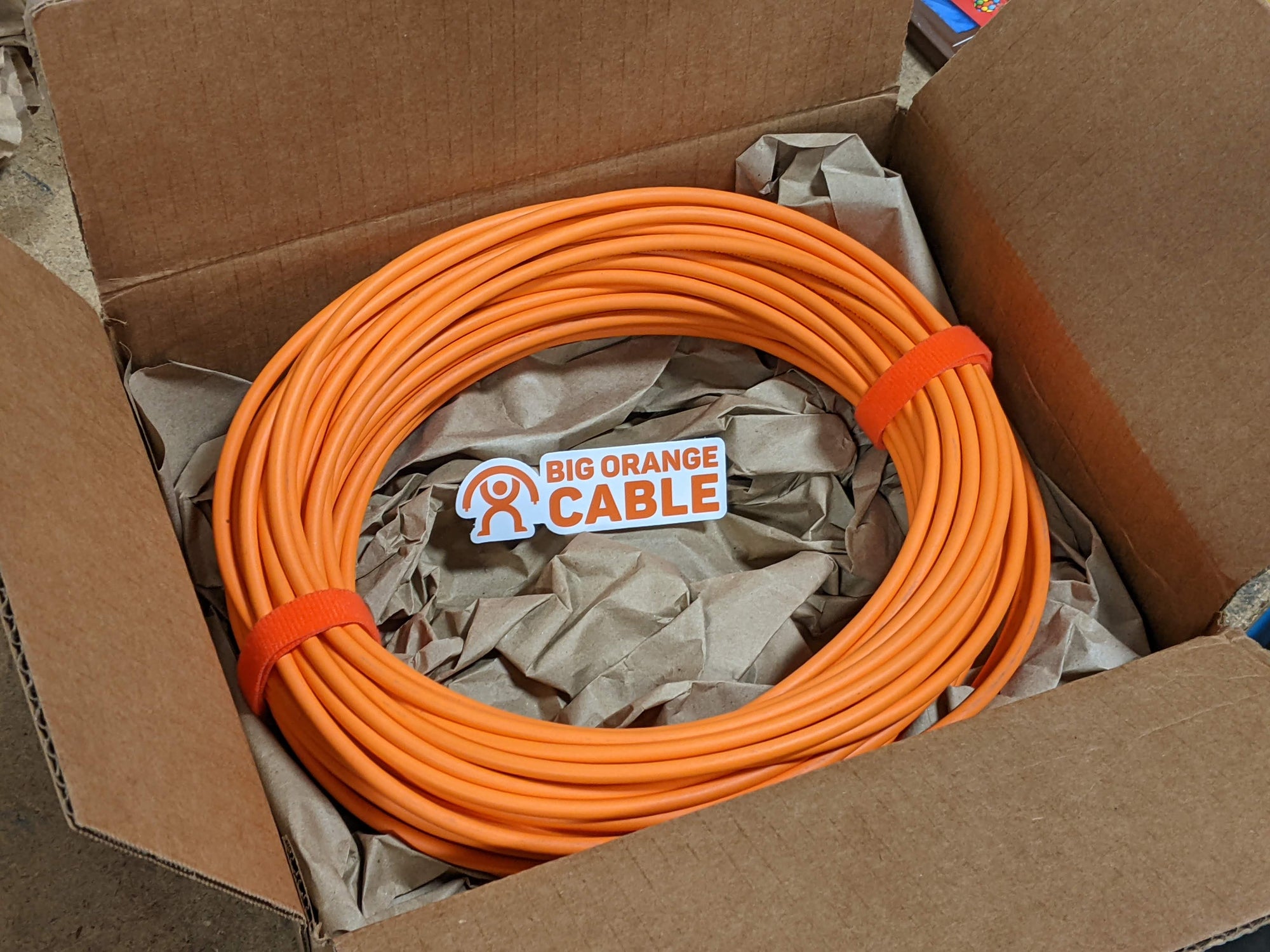 Big Orange Cable - custom-length power cables for your EV projects